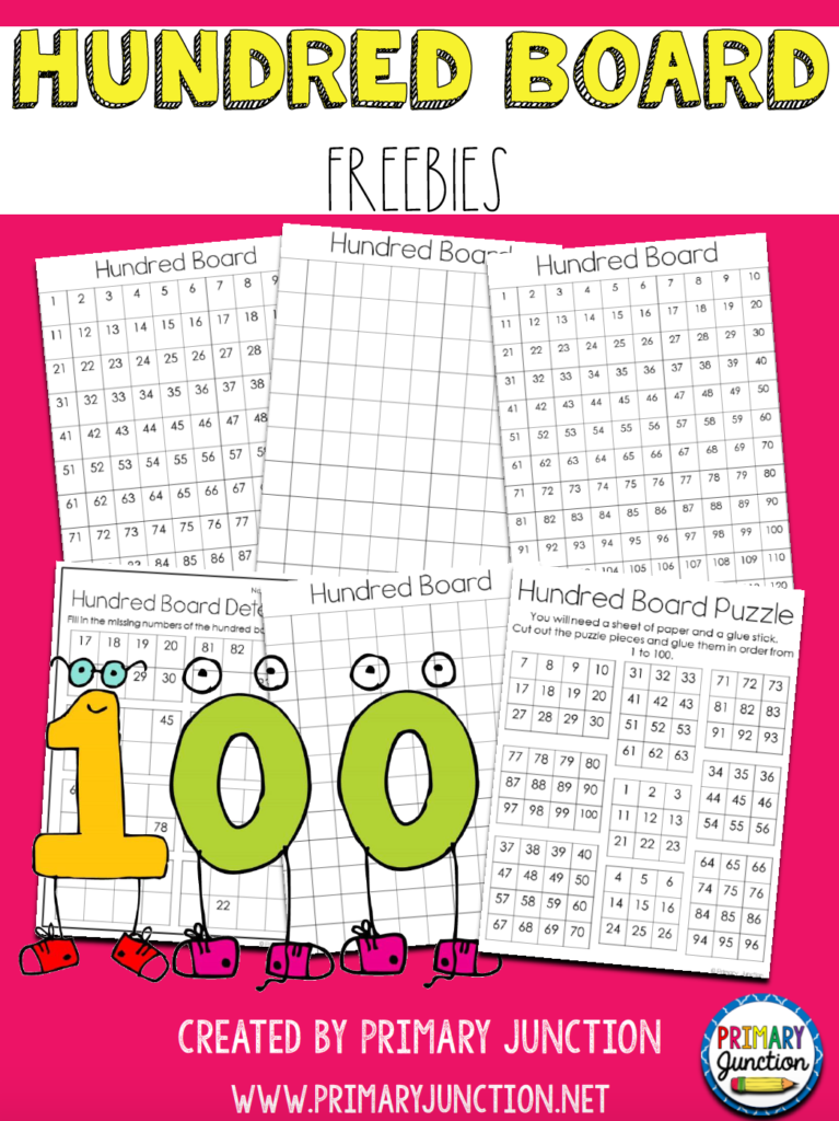 Hundred Board Freebie Packet | Primary Junction