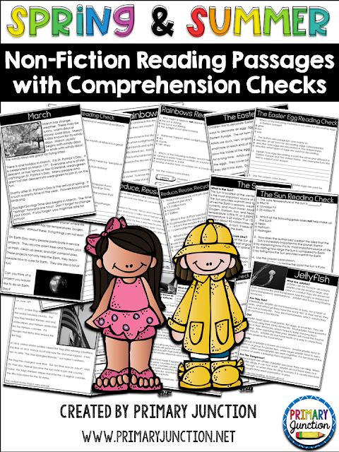 Seasonal Non-Fiction Reading Passages with Comprehension Checks ...