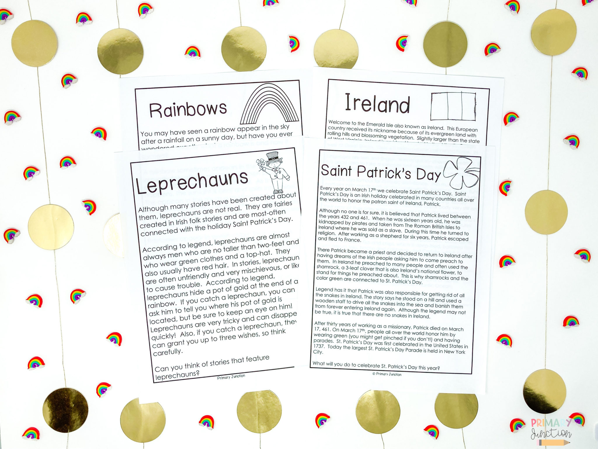 Free Saint Patrick’s Day Reading Passages | Primary Junction