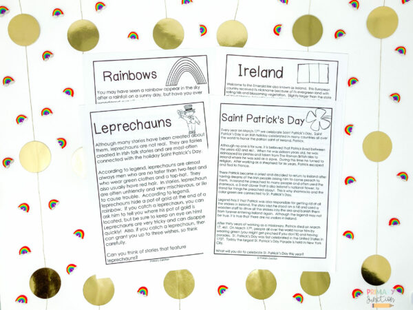 Free Saint Patrick’s Day Reading Passages | Primary Junction