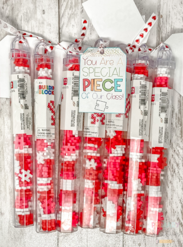 Building Hashtag Blocks Valentine Tags for Teachers | Primary Junction