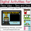 Digital Math Activities for Place Value Tens and Ones