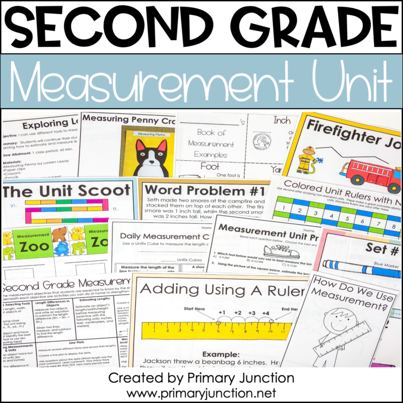 2nd Grade Measurement Unit – Measurement Activities Measurement ...
