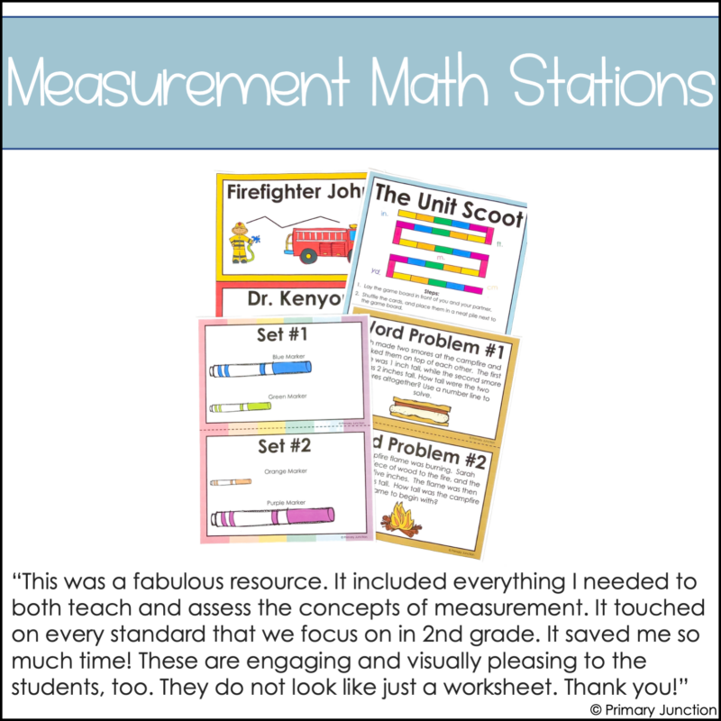 2nd Grade Measurement Unit – Measurement Activities Measurement ...
