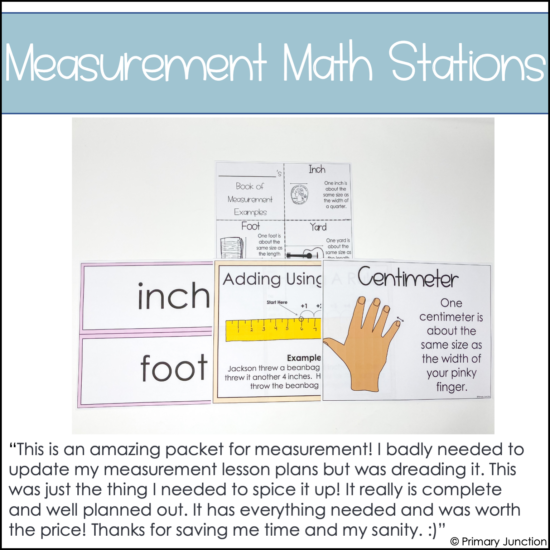 2nd Grade Measurement Unit – Measurement Activities Measurement ...