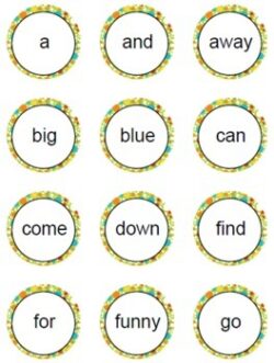 Dolch Sight Word Labels for Bottle Caps | Primary Junction