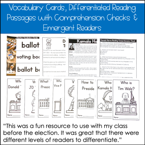 Election Day 2024 For Kids - Classroom Activities Kamala
