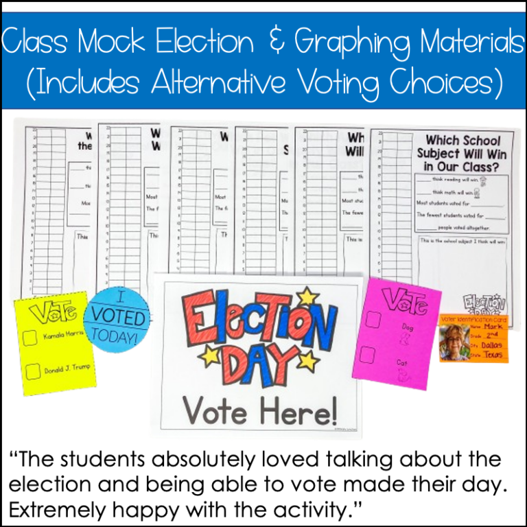Election Day 2024 For Kids - Classroom Activities Kamala