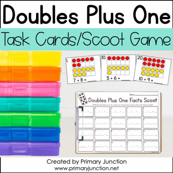 Doubles Plus One Scoot Game Engaging Doubles Math Facts