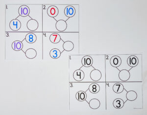 Friends of 10 Scoot Game How I Teach Friends of 10 Partners