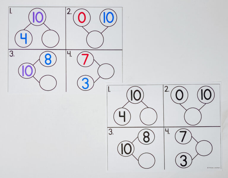 Friends of 10 Scoot Game How I Teach Friends of 10 Partners