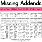 7 Fun & Simple Ways to Teach Missing Addends | Primary Junction