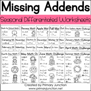 7 Fun & Simple Ways to Teach Missing Addends | Primary Junction